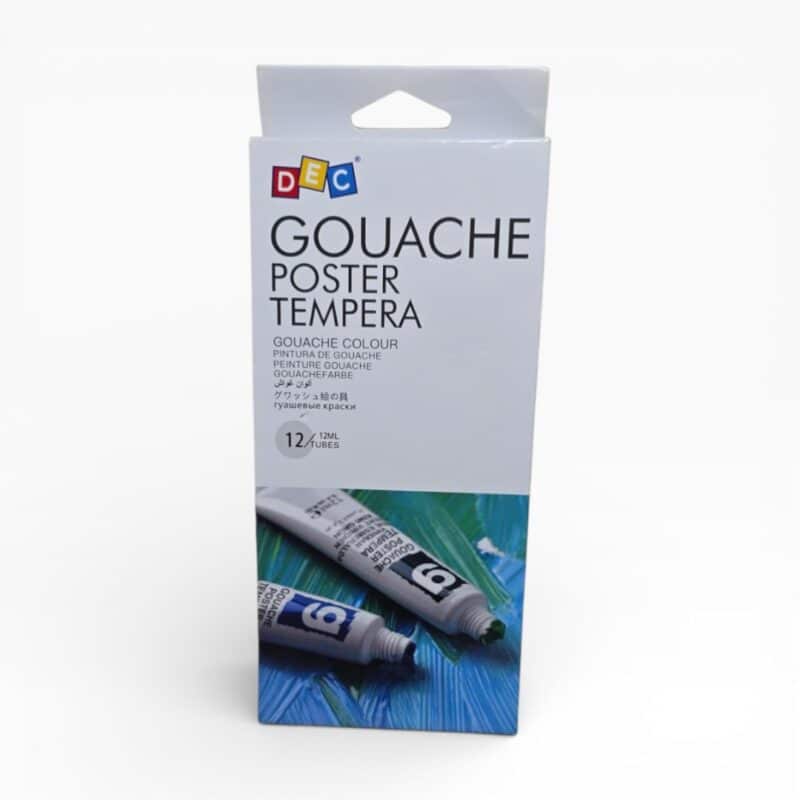 Gouache Colour Set of 12×12 ml | Buy Online at GTCKSA | Paint