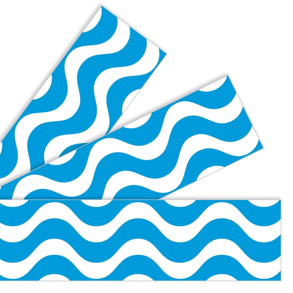 Wavy Blue Bolder Borders | Buy School & Office Supplies Online | GTCKSA