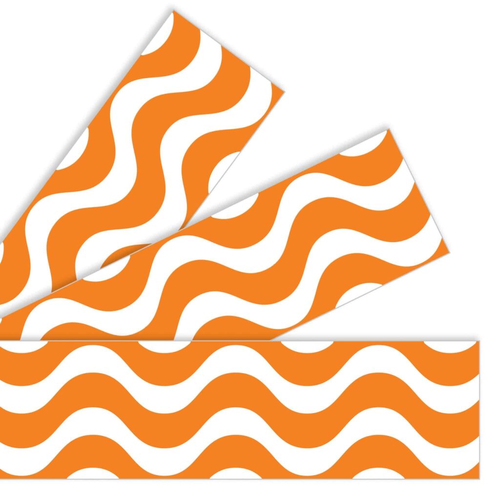 Wavy Orange Bolder Borders | Buy School & Office Supplies Online | GTCKSA
