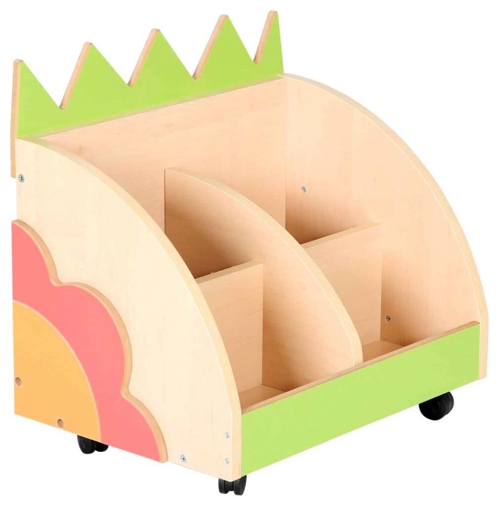 Book Container On Wheels WithFlower | Children Storage KSA